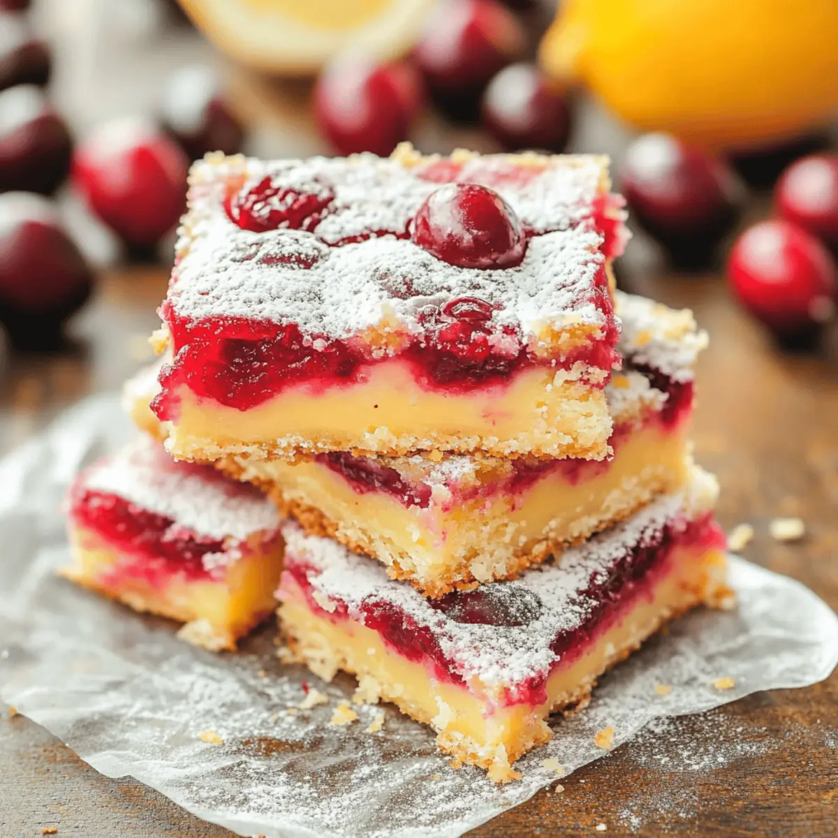 Irresistible Cranberry Lemon Bars: Delicious Holiday Treat