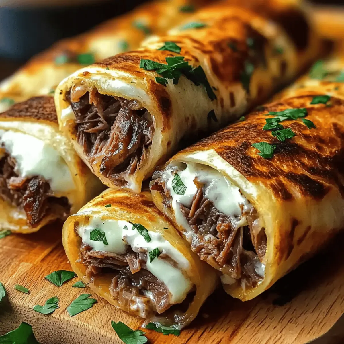 Irresistible French Dip Tortilla Roll Ups for Comfort Food Lovers