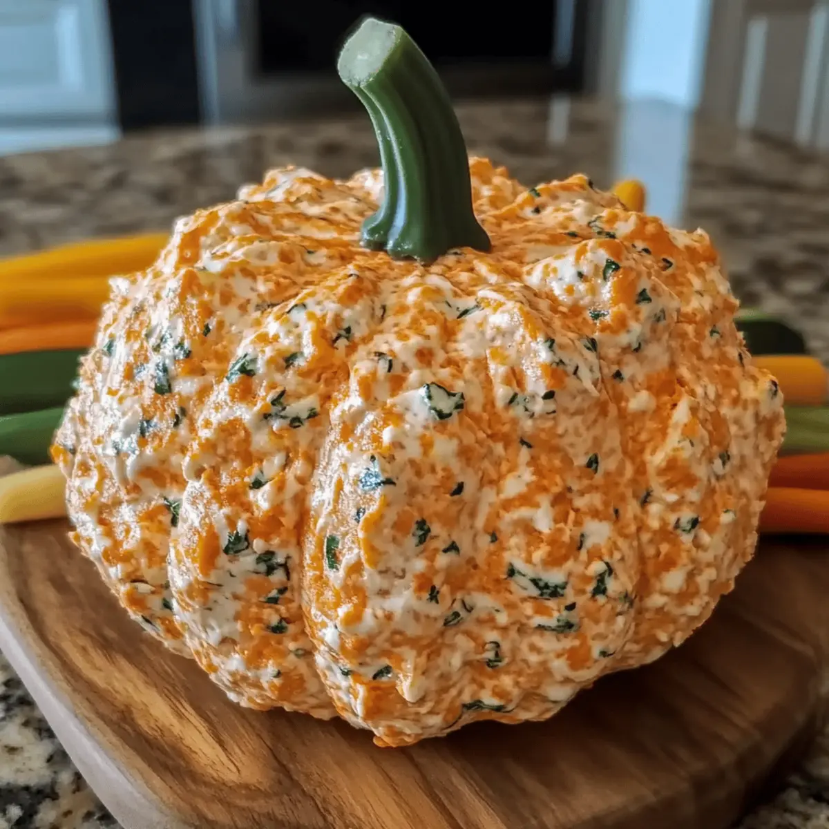 Delicious Pumpkin Shaped Cheese Ball: Effortless Fall Fun