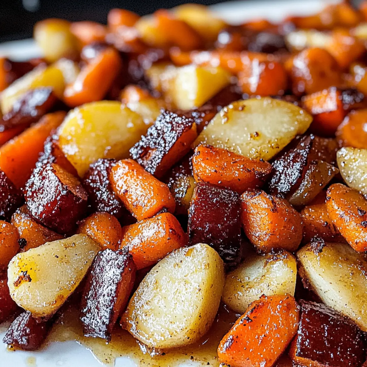Irresistible Amazing Maple Dijon Roasted Apples & Carrots Delight
