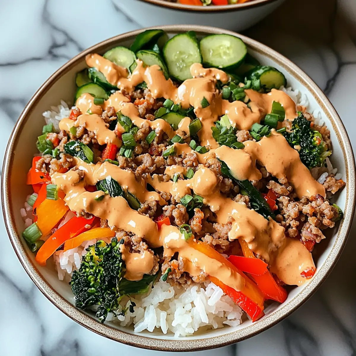 Bang Bang Ground Turkey Rice Bowls: Irresistibly Flavorful Dinner